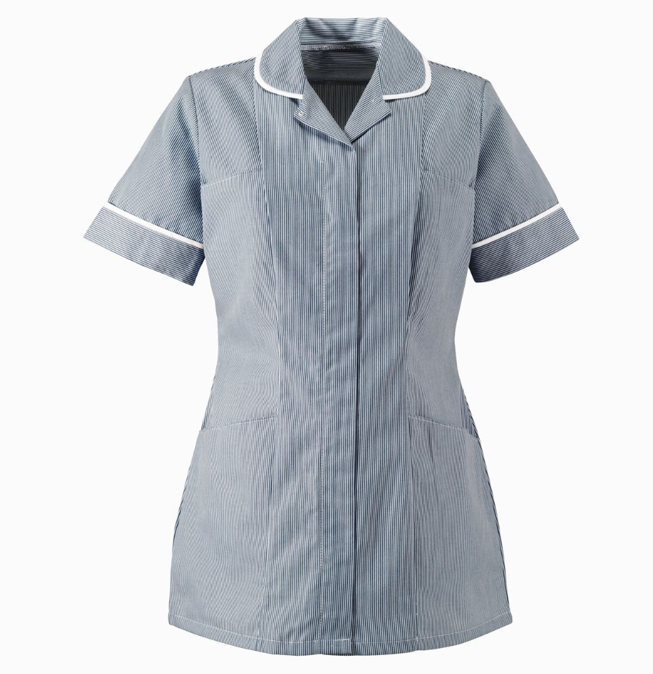 Women's stripe tunic - Cleaners Uniforms, Housekeeping & Cleaning ...