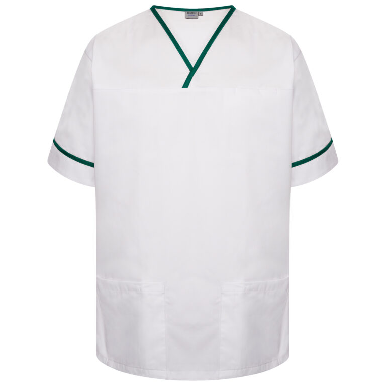 Contrast Trim Smart Scrub Top - Cleaners Uniforms, Housekeeping ...